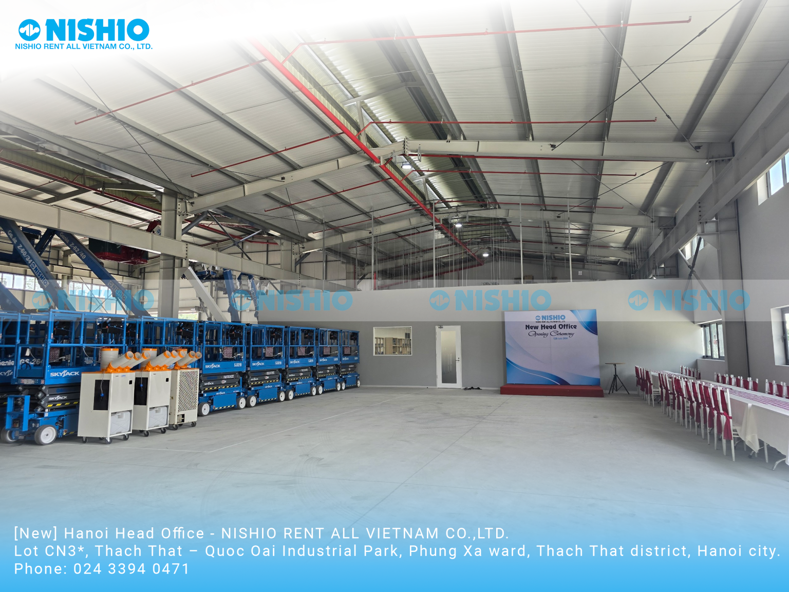 NISHIO KHAI TRƯƠNG TRỤ SỞ MỚI TẠI HÀ NỘI｜NISHIO RENT ALL VIETNAM CO., LTD.