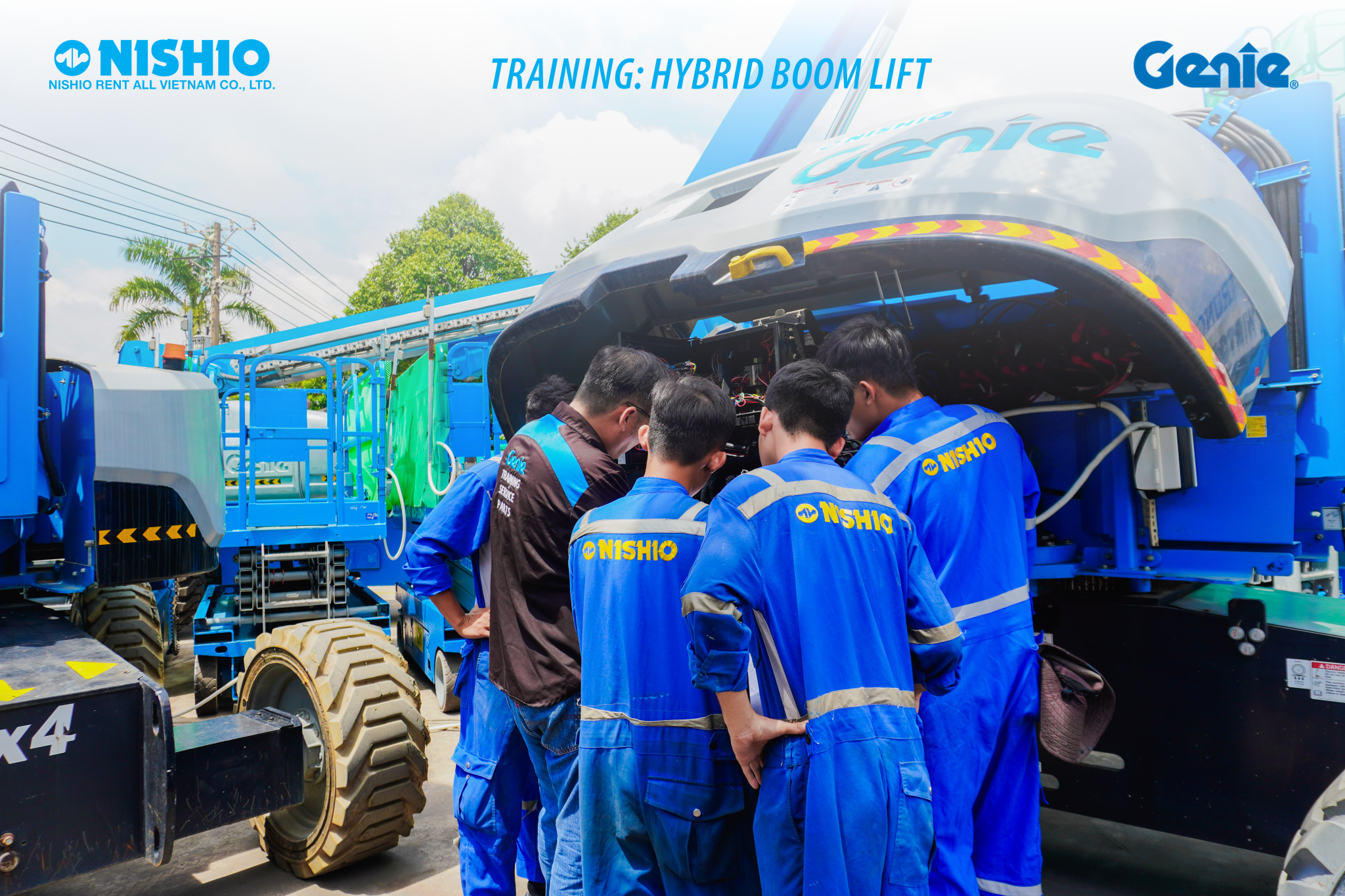 Technical training about Hybrid Boom Lift with the expert from Genie ...