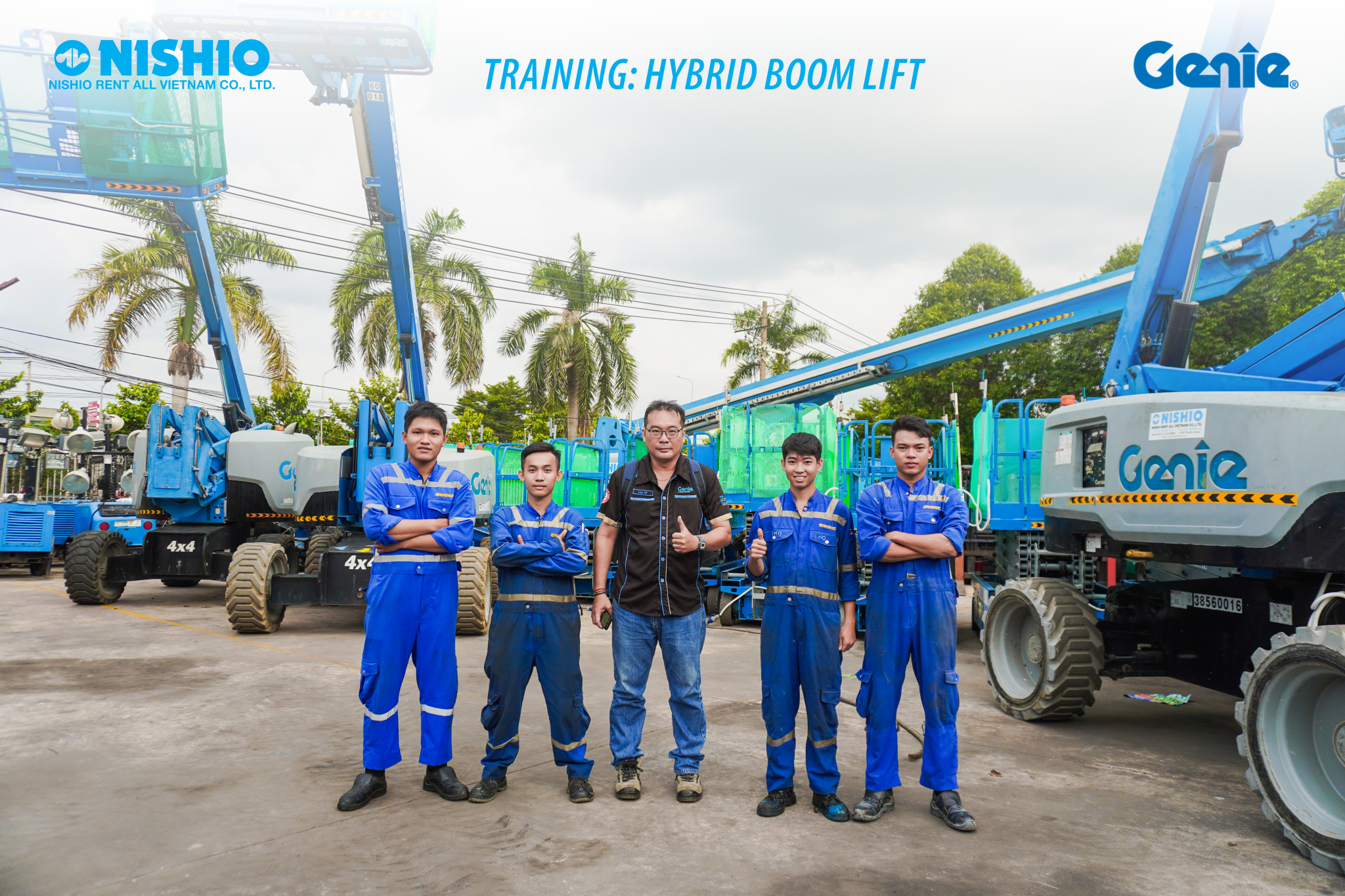 Technical training about Hybrid Boom Lift with the expert from Genie ...